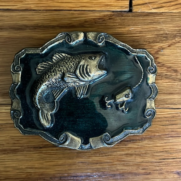 Accessories | Vintage Bass Fish Belt Buckle | Poshmark